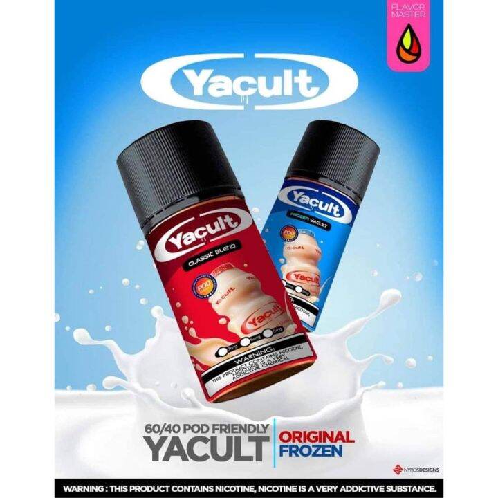 Yacult 100ml Blue and Red Pod Friendly 60/40 Ratio High VG Vaping Legit ...