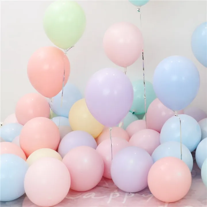 SM 100Pcs/pack 10inch Latex Macaroon Candy Color Balloons Party ...