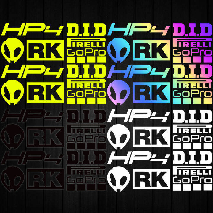 HP4 RK DID PIRELLI GoPro Motorcycle Retrofitting Sticker For BMW Honda ...