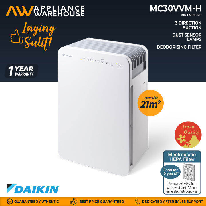 DAIKIN MC30VVM-H Air Purifier In Electrostatic HEPA filter In ...