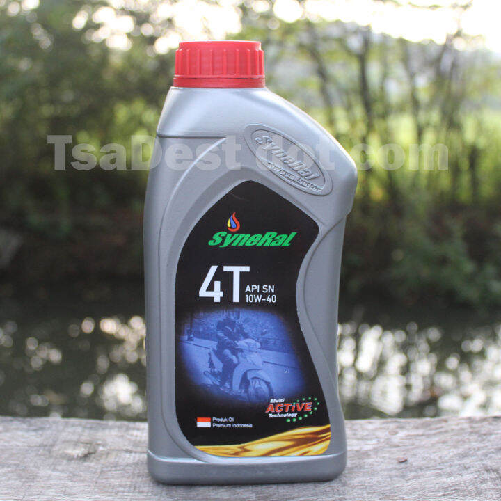 Promo! Oli Motor SyneRal 4T SAE 10W-40 API SN 1 ltr | Lazada Indonesia