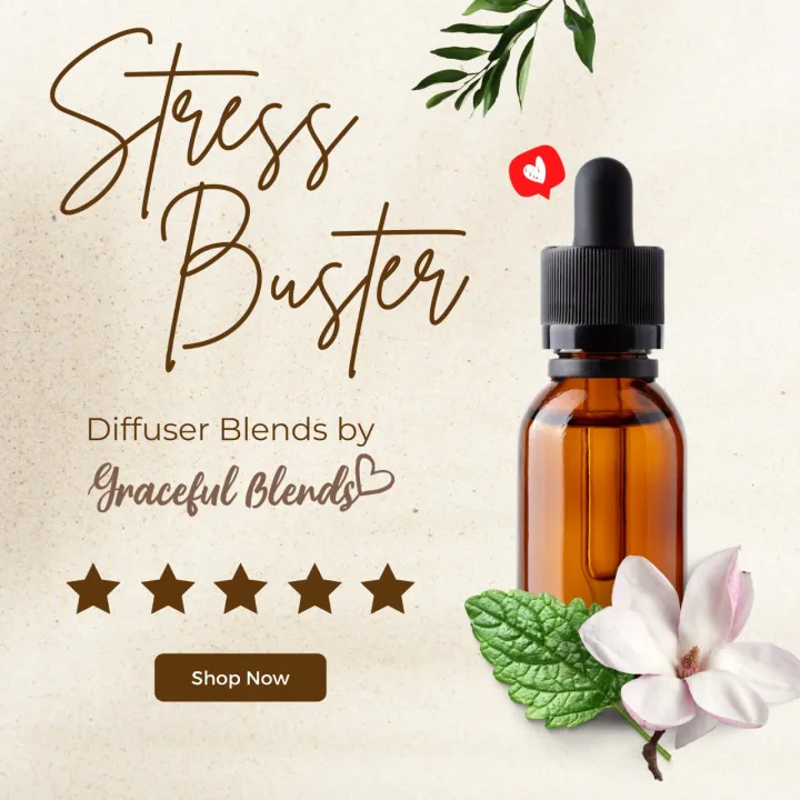 STRESS BUSTER / RELAXING - Graceful Blends Pure Essential Oil Diffuser Oil Blend | Lazada PH