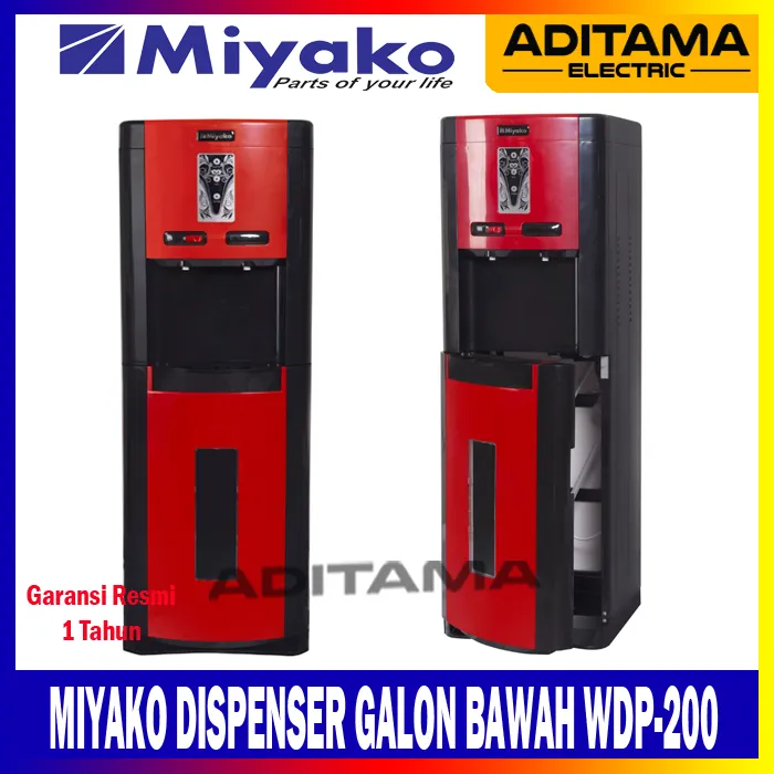 MIYAKO DISPENSER GALON BAWAH WDP-200 WDP200 HOT NORMAL | Lazada Indonesia