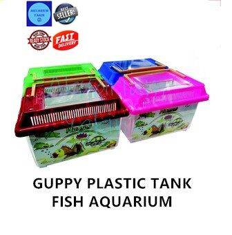4077 250MM GUPPY PLASTIC TANK / FISH AQUARIUM | Lazada