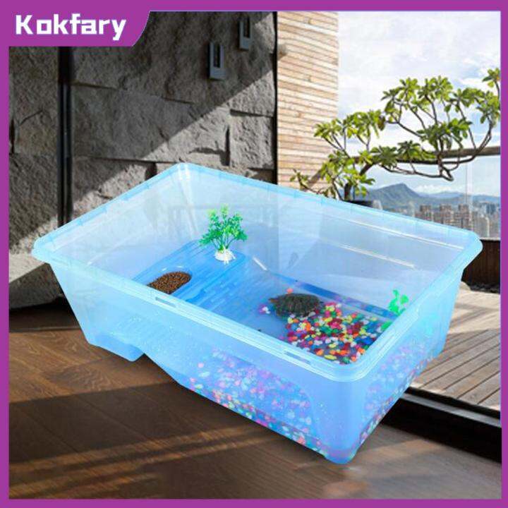 Kokfary Turtles Tank Aquarium Resting Breeding Hatching Area Basking