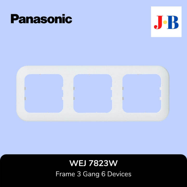 Frame 3 Gang Panasonic Wide Series Putih Biasa WEJ 7823 W | Lazada Indonesia