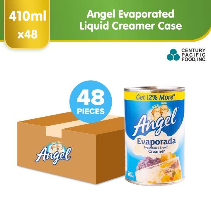 Angel Evaporated Liquid Creamer 410ml Pack of 48 | Lazada PH