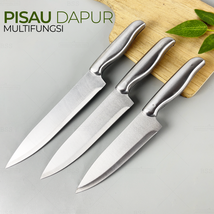 Pisau Dapur Tebal Stainless 28cm 30cm 32cm Tajam Kitchen Chef Knife ...