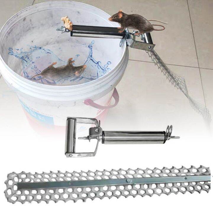 Mice Rats Mouse killer Roll Trap log Grasp Bucket Rolling Roller Ramp ...