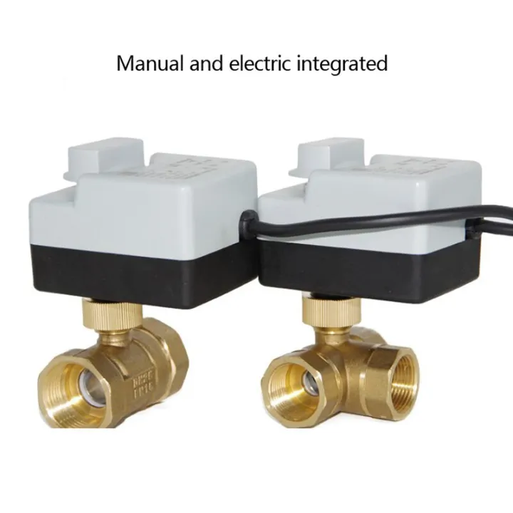 1 Piece Of Brass Electric Ball Valve 3 Wire Two Control Electric