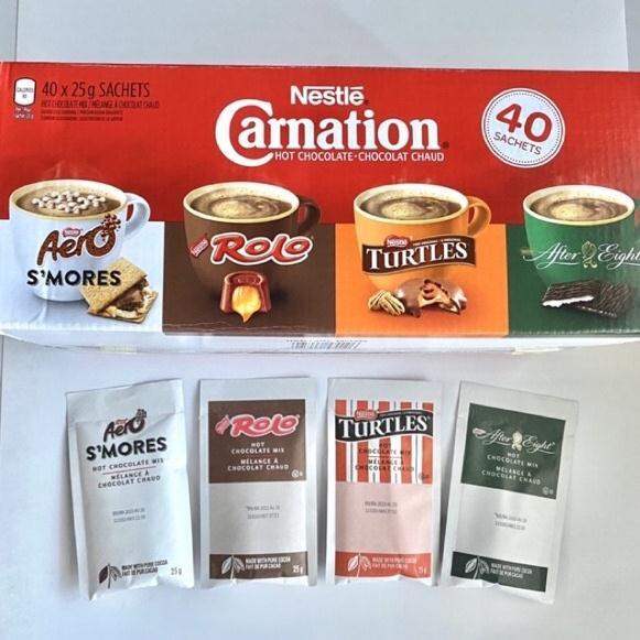 Carnation Hot Chocolate Aero S'mores Rolo Turtles After Eight Coffee ...