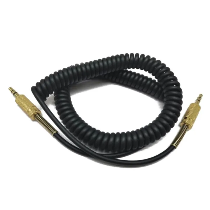 3.5mm Replacement AUX Cable Coiled Cord for marshall Woburn Kilburn II Speaker Male to male Jack ...
