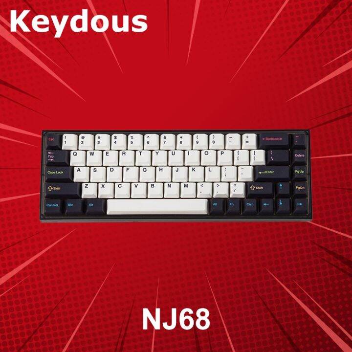 🥰 คีย์บอร์ด Keydous NJ68 (ภาษาอังกฤษ) ประกันศูนย์ 1 ปี | Lazada.co.th