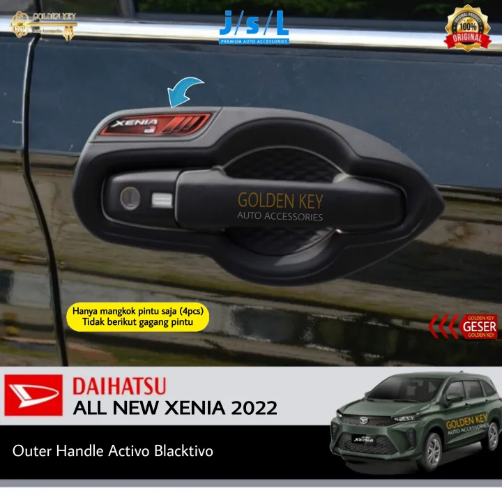 Outer Handle All New Xenia 2022 Mangkok Pintu Activo Blacktivo | Lazada Indonesia