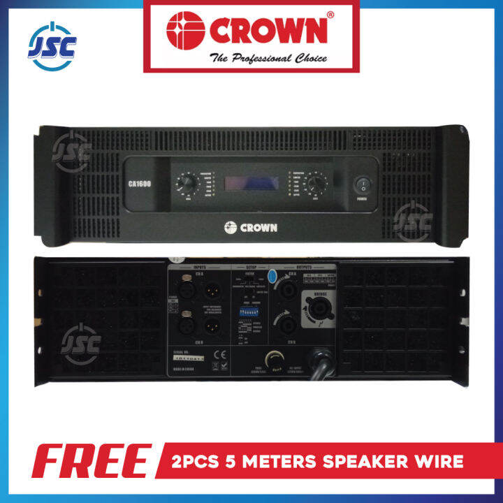Crown CA-1600 1600Wx2 8 Ohms Digital Powered Amplifier | Lazada PH