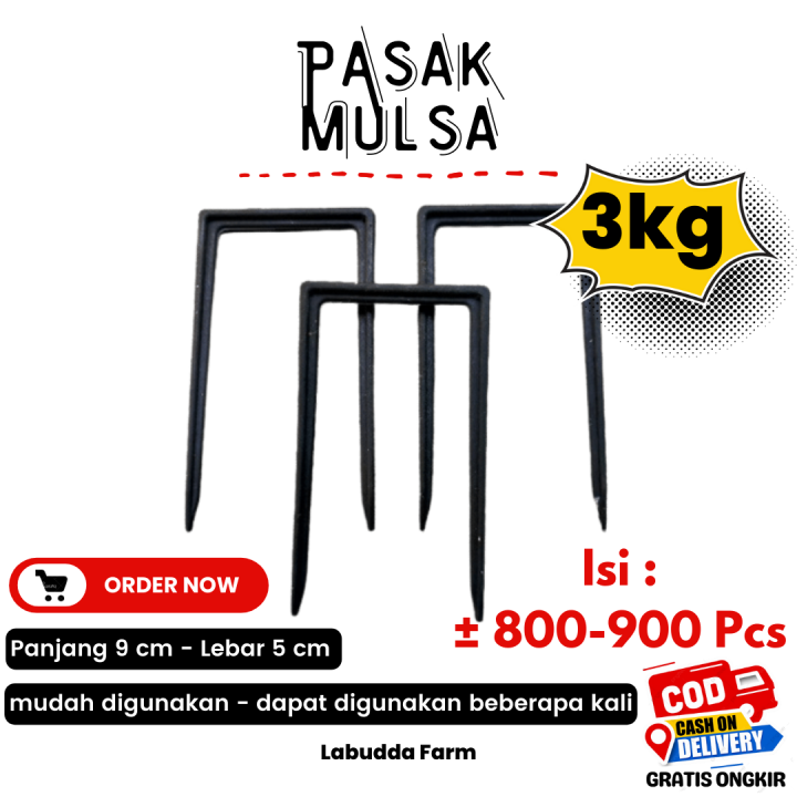 Pasak Mulsa 3KG Penjepit Mulsa Modern Kiloan Isi ±800-900 Biji Bisa ...