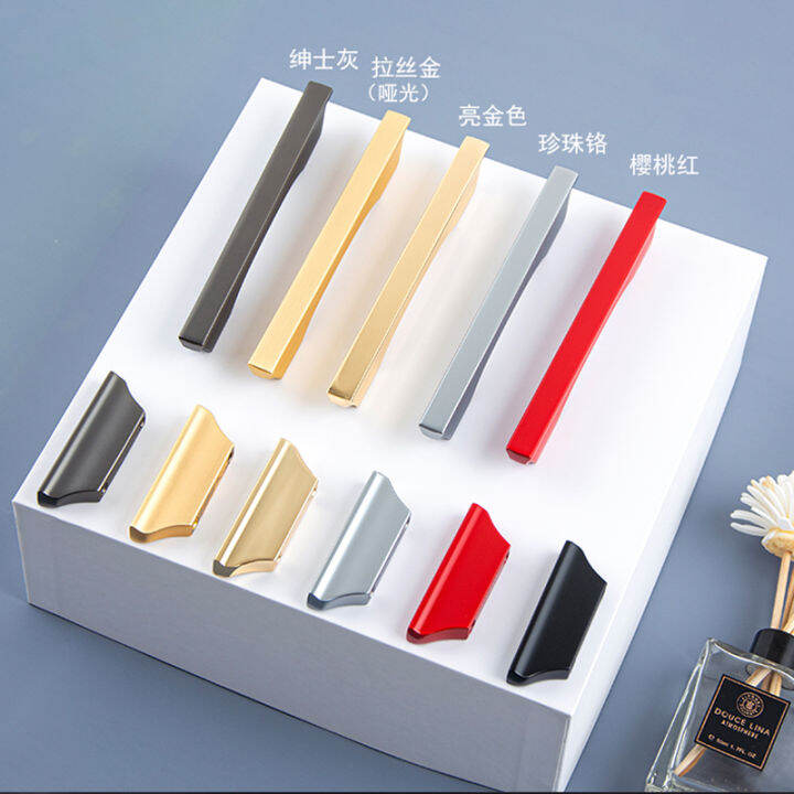 Oppein luxury high-end Nordic modern minimalist solid gold handle ...
