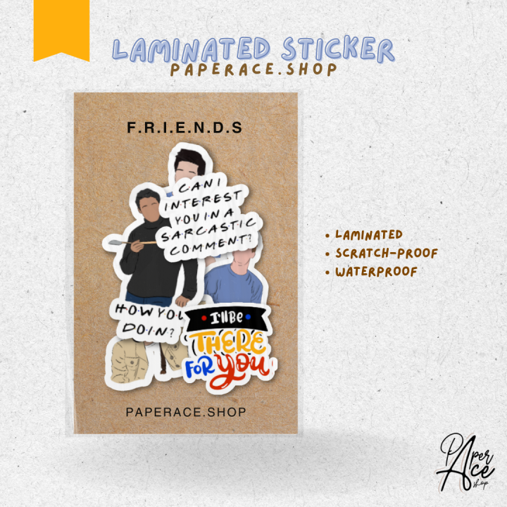 friends show, friends sticker pack, laminated waterproof stickers ...