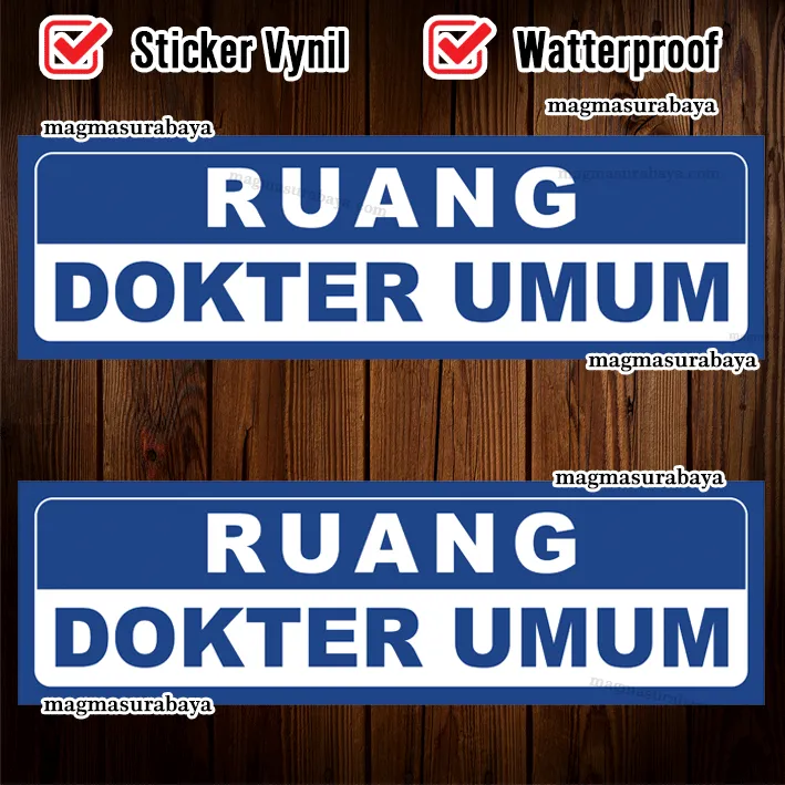 Stiker Ruang Dokter umum - rumah sakit - klinik - poliklinik - dokter ...