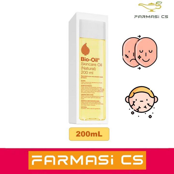 Bio-Oil Skincare Oil(Natural) 200mL EXP:02/2028 [ Treat Scar Dry Skin ...