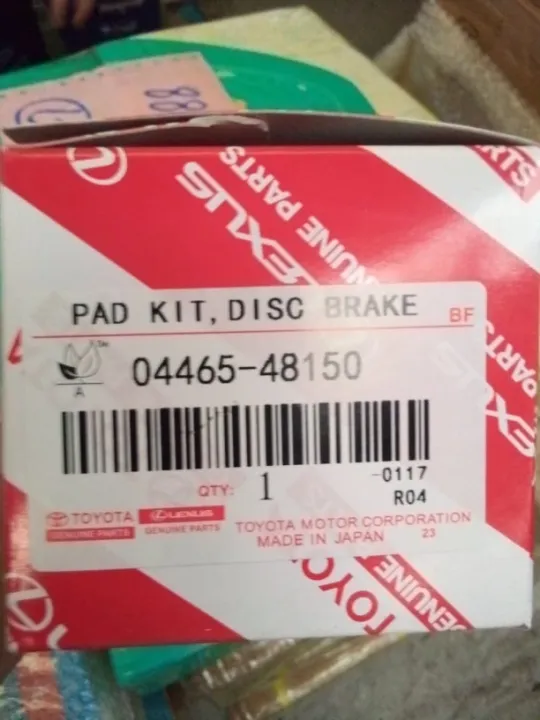 BRAKE PAD FRONT AXEL 04465-48150 TOYOTA ALPHARD 2008-2015 TOYOTA CAMRY ...