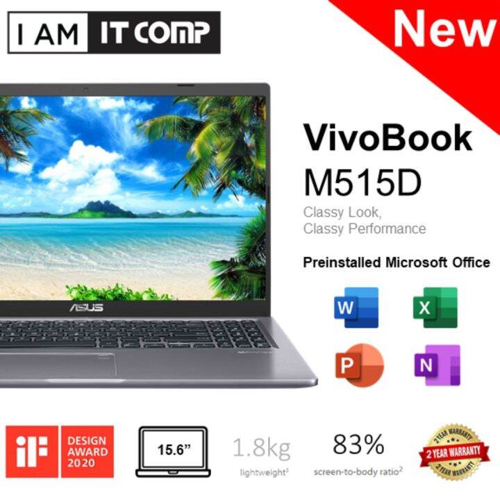 ASUS Laptop (M515DA) Ryzen 3 3250U/4GB/256GB SSD/15.6” FHD/Radeon ...