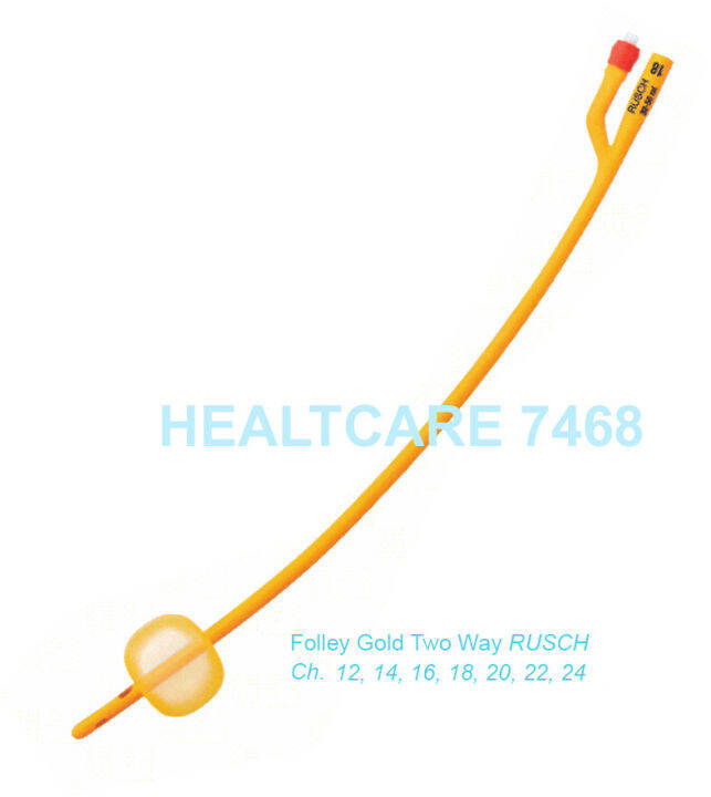 Foley Balloon Catheter Foli Kateter selang urin Ch 12-24 RUSCH | Lazada ...