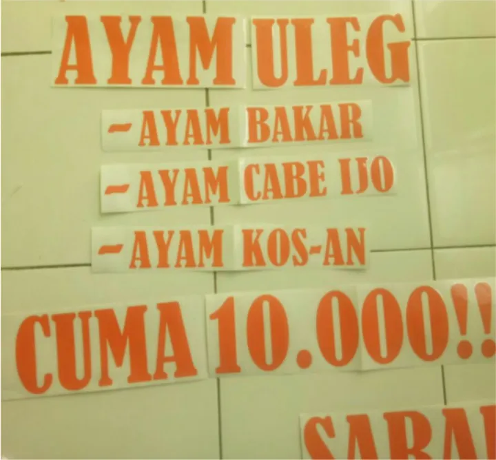 Stiker Cutting Tulisan Dagang untuk Etalase dan Gerobak | Lazada Indonesia