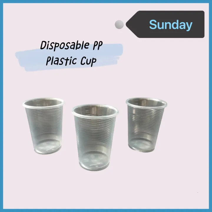 12oz/16oz Disposable Plastic Cup Lid (100pcs) Tage Transparent Cawan ...