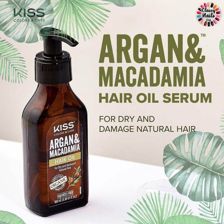 KISS • Argan and Macadamia • Hair Oil Serum / Shampoo / Conditioner ...