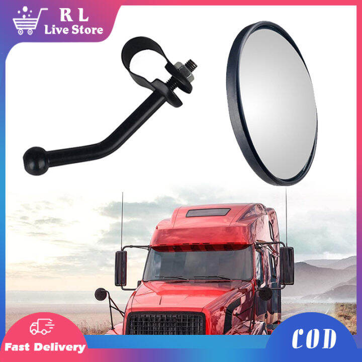 Truck Blind Spot Mirror 14.5CM Large Arc HD Glass Convex Buses Wide ...