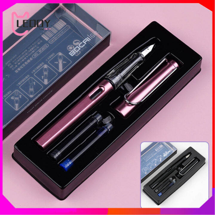 Refillable Fountain Pen Set Replacable ink case 0.38 mm Portable ...