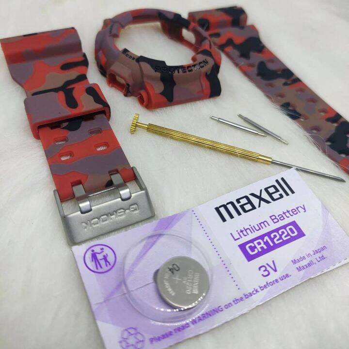 GShock GA100 GA110 GA120 Replacement Straps and Bezel with CR1220 ...