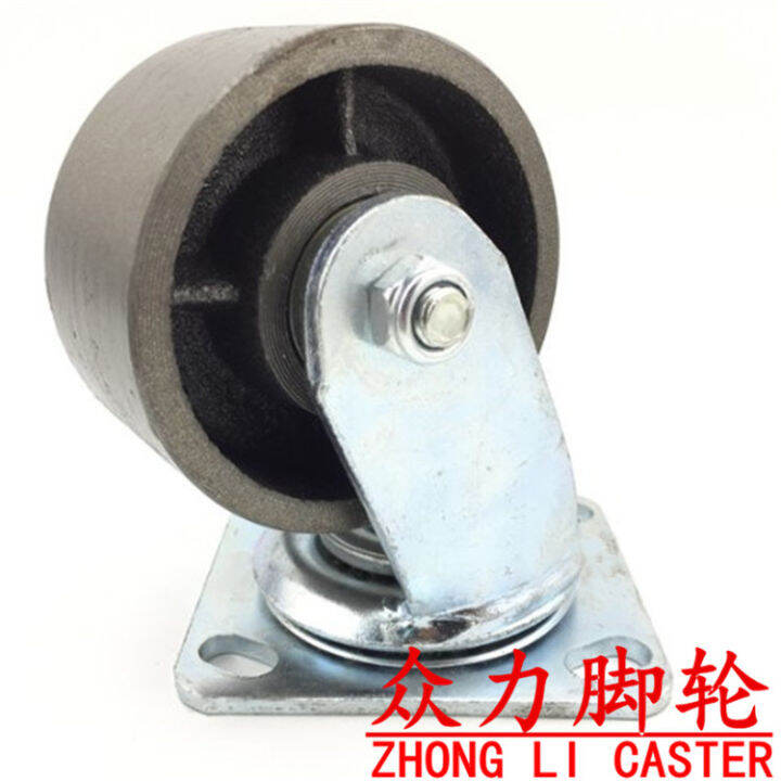 4 inch heavy cast iron universal wheel/movable wheel/all-iron wheel/high temperature resistant ...