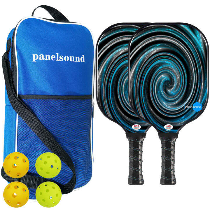 Carbon Fiber Pickleball Paddles Set-USAPA Approved Pickle Ball Rackets ...