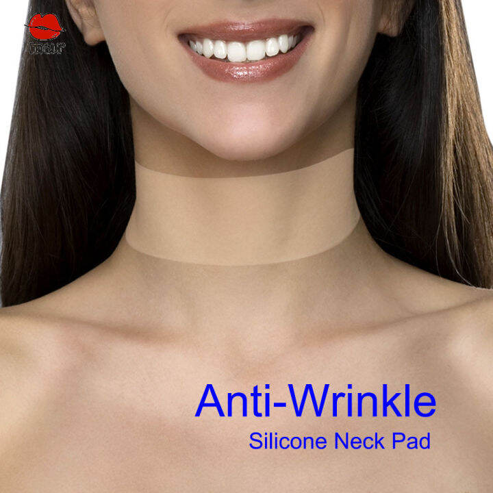 NAR Neck Care Pad Silicone Anti Wrinkle Aging Reusable Transparent Pads ...