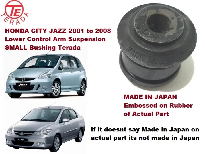 HONDA CITY JAZZ Lower Control Arm Suspension SMALL Bushing 2001 to 2008 ...