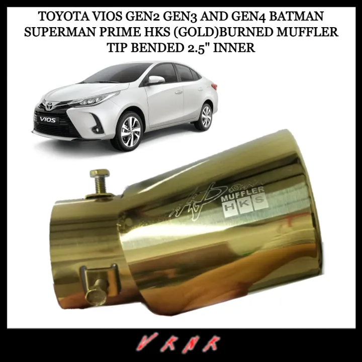 Toyota Vios Gen2 Gen3 and Gen4 Batman Superman Prime HKS (gold)Burned ...