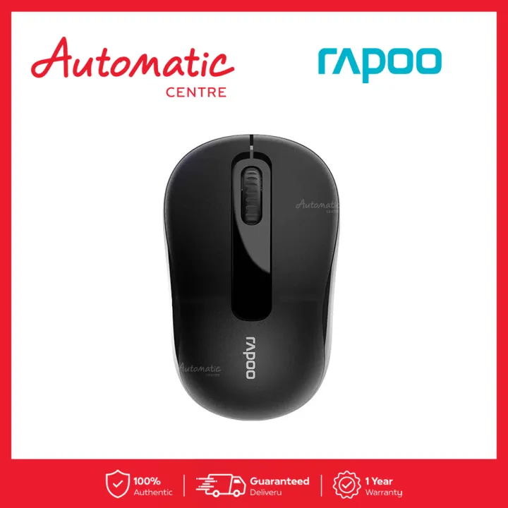 Rapoo M10 Plus Black Wireless Optical Mouse | Lazada PH