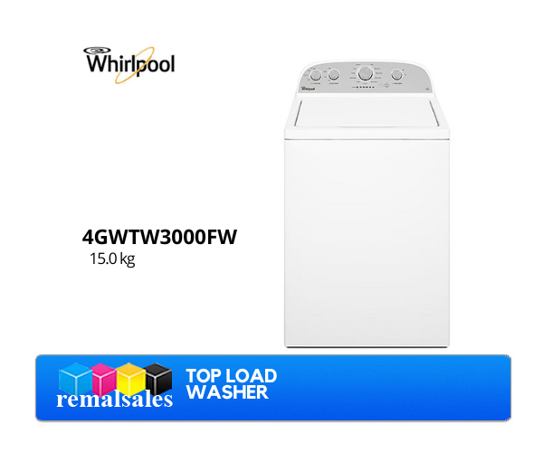 WHIRLPOOL 4GWTW3000FW 15kg. Top Load Washer | Lazada PH