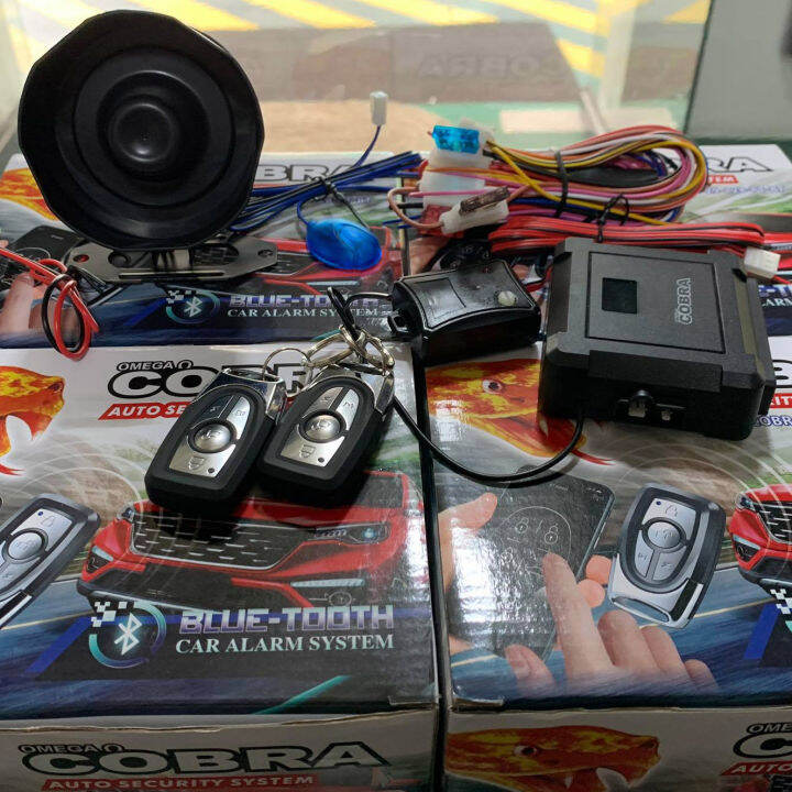 OMEGA COBRA Keyless Car Alarm BLUETOOTH Entry System Access Central ...