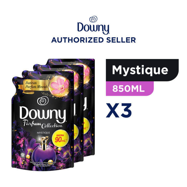 Downy Pewangi dan Pelembut Pakaian Konsentrat Mystique 850 ml - Paket isi 3 | Lazada Indonesia