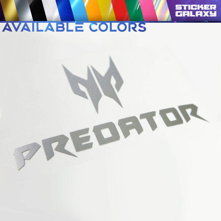 PREDATOR PC gamer vinyl sticker WATERPROOF decal for pc case, laptop ...