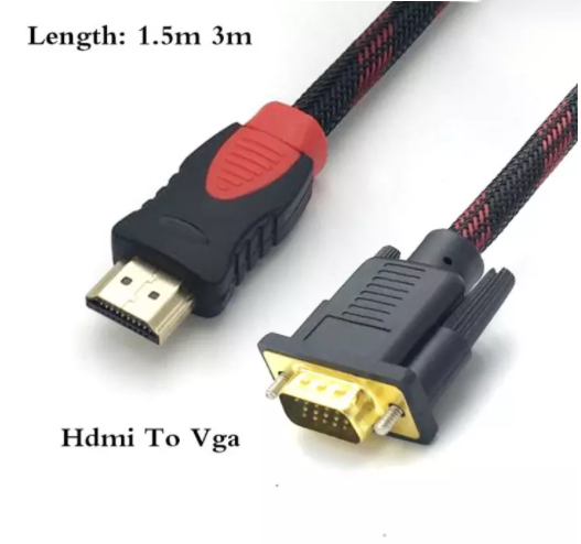 Cables Converters HDMI To VGA 15Pin Connector Adapter Converter Cable ...