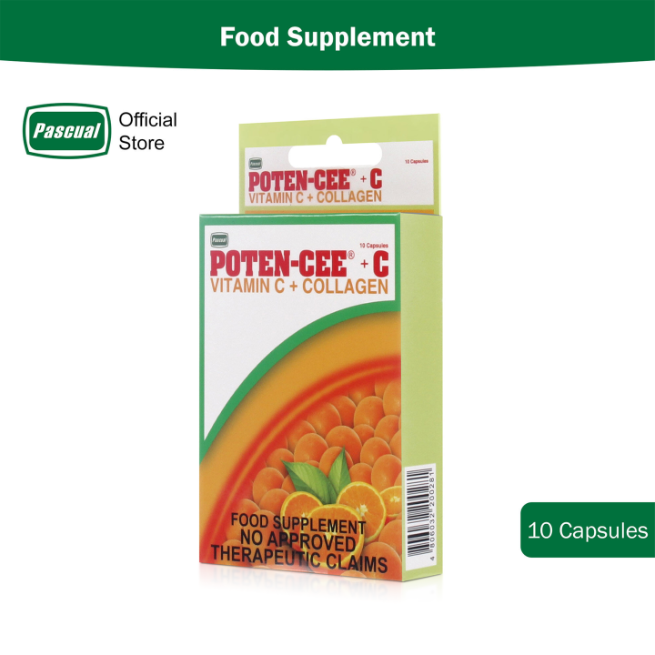 Poten-Cee+C (Vitamin C + Collagen) 10 Capsules | Lazada PH