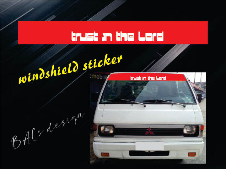 Windshield sticker - 1pc | Lazada PH