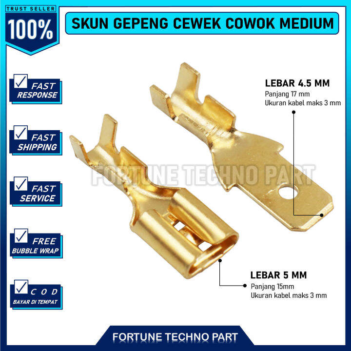 [GRATIS ONGKIR] [COD] - PAKET 10 SET Skun Gepeng Male Female Ukuran ...