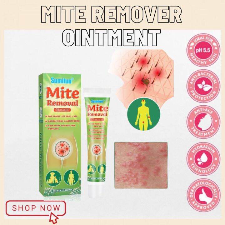 Sunifum MITE REMOVER Ointment Herbal Mite Removal Cream Antibacterial ...