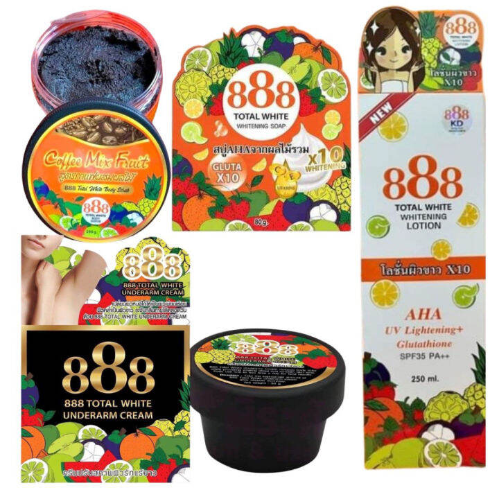 Original Effective 888 Total White UNDERARM CREAM Whitening Soap and Lotion 250ml CREAM | Lazada PH