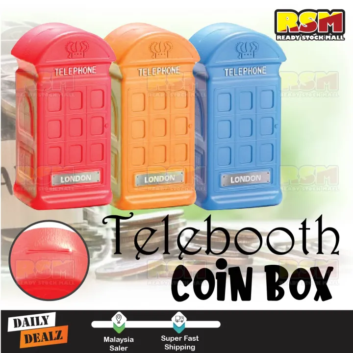 LAVA Coin Box CBX482 Telephone Booth Money Storage Saving Case | Lazada